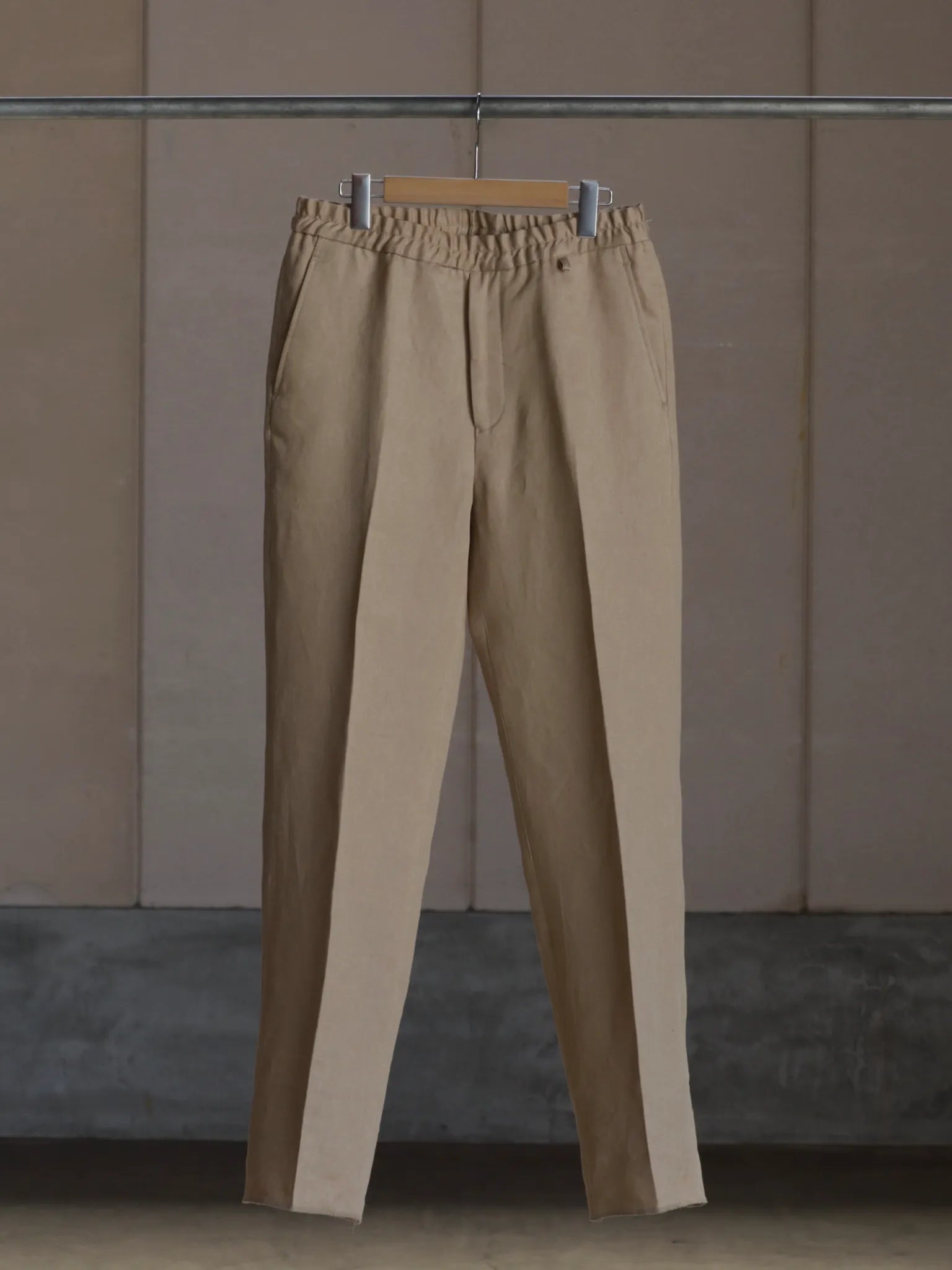 EGRETIQUE Linen Chambray wide beige | CASANOVA&CO online shopping site – CASANOVA&CO